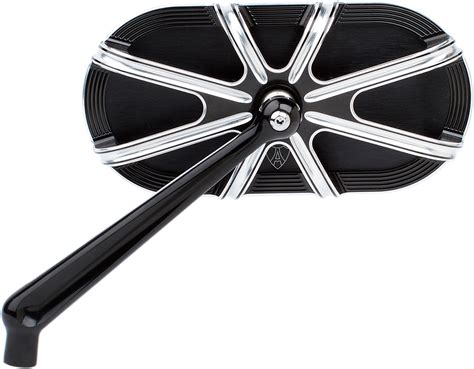 Arlen Ness Mirror Side View Caged Series 10 Gauge Black Left