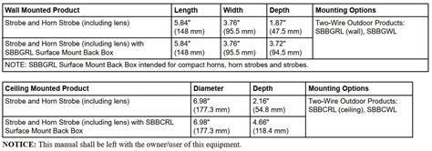 System Sensor L Series Led Outdoor Selectable Output Horn Strobes