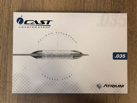 New Atrium 85410 Icast Balloon Expandable Covered Stent 5mm X 38mm X