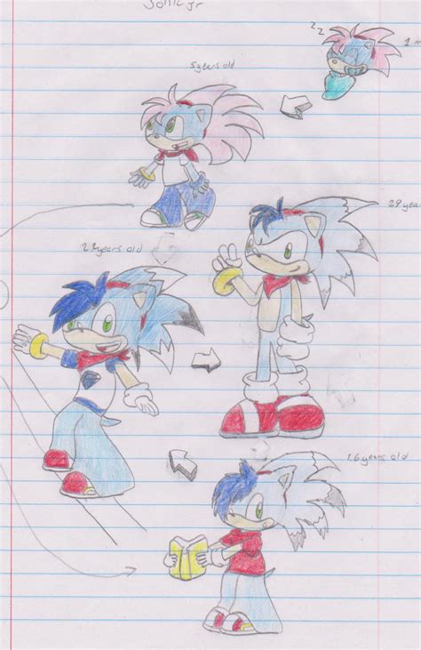 Sonic Jr Through The Years By Brawldrawer On Deviantart