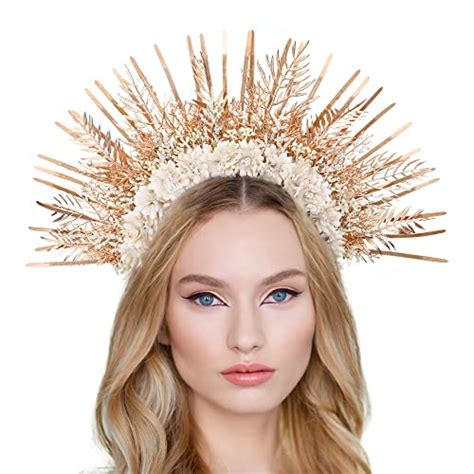 Cosucos Queen Halo Crown Headpiece Renaissance Spiked Virgin Mary