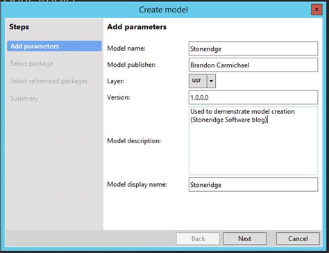 Dynamics 365 For Operations How To Create A New Model Stoneridge