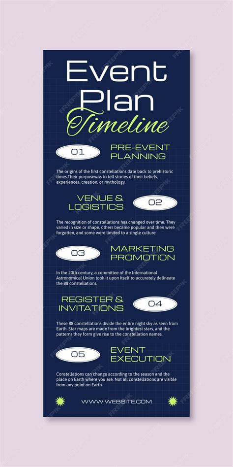 Free Vector Marketing Project Timeline Template