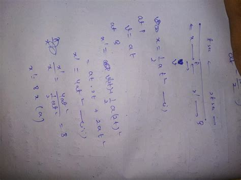 A Particle Starts Moving With Constant Acceleration And Covers A Distance X In First T