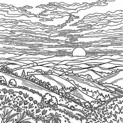 109 Best Sunset Coloring Pages Free Printable Pdfs
