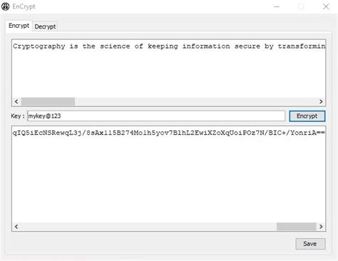 Java Encryption And Decryption Application