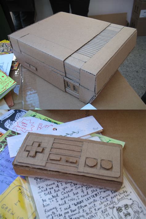 Nes And Controller Made Of Cardboard Rgeek