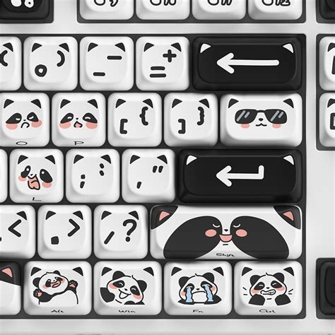 Keycap Akko Panda Pbt Dye Sub Mao Profile 142 Nút Tsunamigamingvn