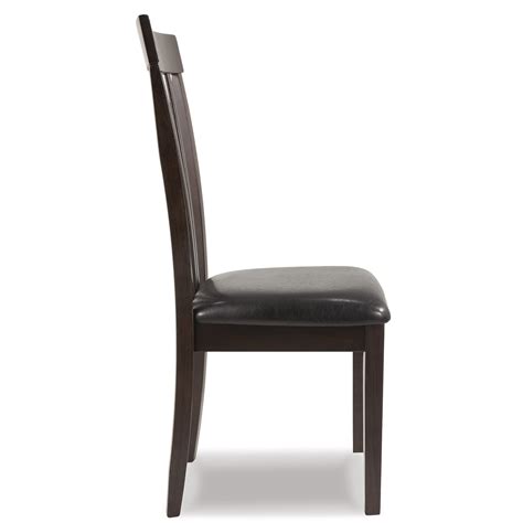 Signature Design By Ashley Hammis Rake Back Dining Room Chair Set Of 2 Dark Brown