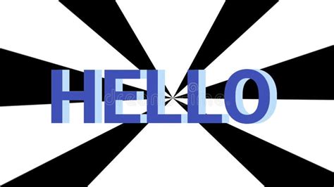 Hello Animation Comic Background Motion Graphic Video Stock Footage