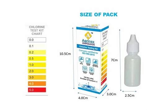 Chart Base Portable Chloride Water Testing Kit Packaging Type Bottle