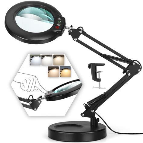 Standing Magnifying Lamp Craft 5x Led Magnifier Light Stand Craft Book