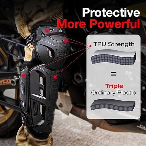 Scoyco Motorcycle Knee Shin Guards For Men Ce Level 1 Motocross Knee