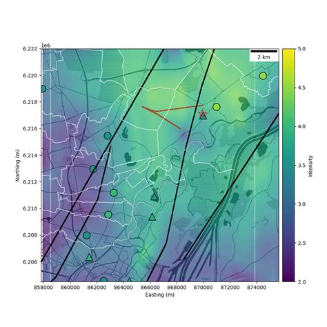 Modelling Of The Seismic Intensity Produced By The January 2021