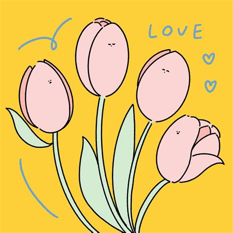 鬱金香🌷💙 插畫板 Dcard