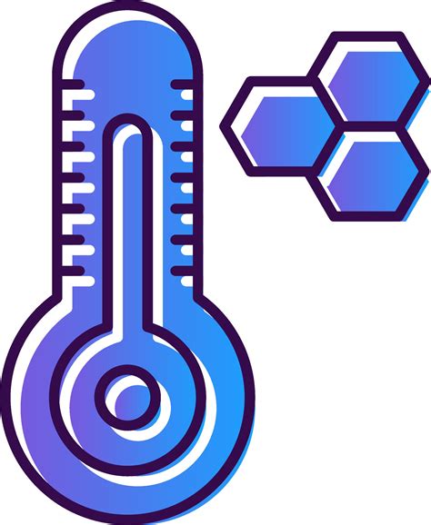 Thermometer Gradient Filled Icon 42761913 Vector Art At Vecteezy