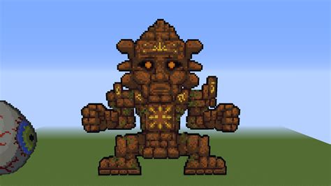 I Made Pixel Art Of Golem In Minecraft Scrolller