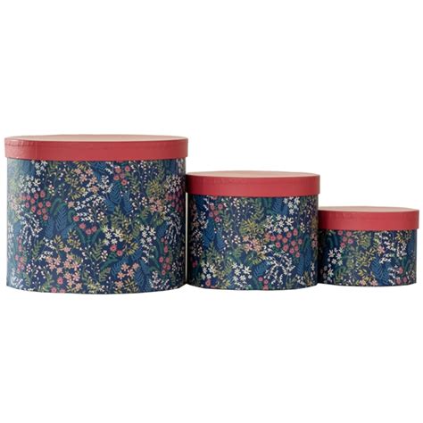 3 Nested Circle Boxes Spring Flora T Mania