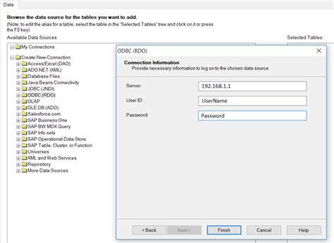 Creating A Crystal Report That Uses Hana As A Data Source And Importing