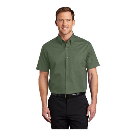 Port Authority S508 Unisex Customizable Clover Green Short Sleeve