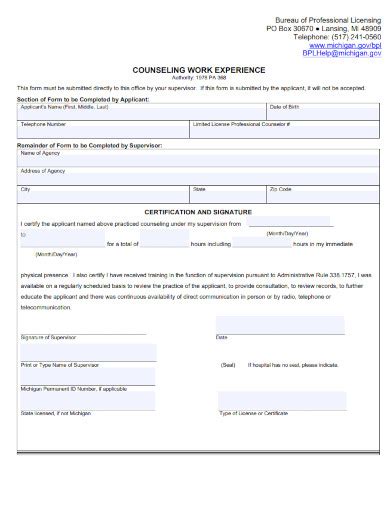 23 Work Experience Examples To Download To Download