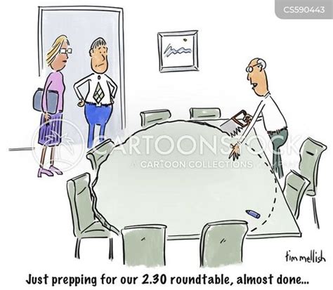 Round Table Discussion Cartoon
