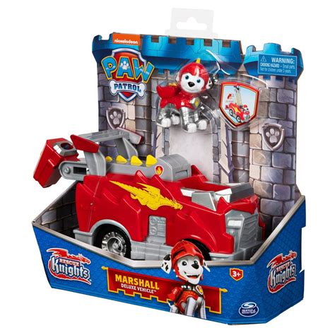 Paw Patrol Rescue Knights Marshall Transforming Toy Car With