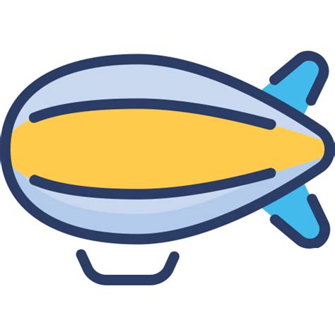 Dirigible Generic Outline Color Icon
