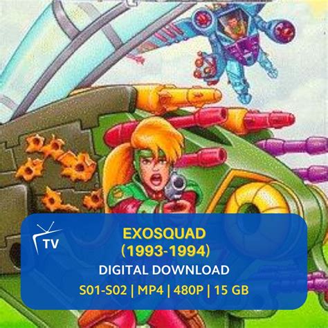 Exosquad 1993 Tv Series 90s Sci Fi Cartoon Digital Download Space