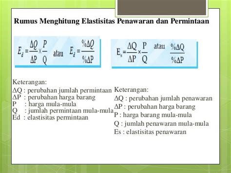 Rumus Menghitung Perubahan Output