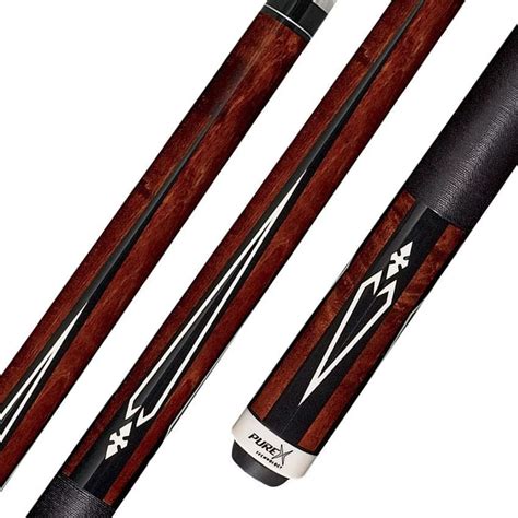 Cue Pure X Walnut Stain Birdseye And Blackwhite Diamond Cue With