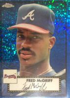 Fred Mcgriff 2021 Topps Chrome Platinum Anniversary 684 Blue Mini
