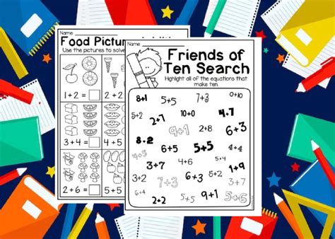 Kindergarten Mathematics Worksheet For Preschool Montessori Primary