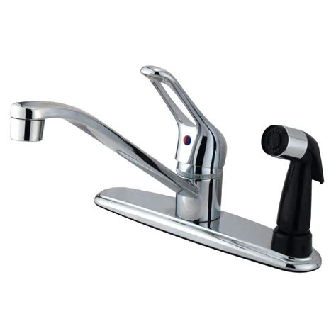 Kingston Brass Wyndham Single Handle Deck Mount Centerset Kitchen