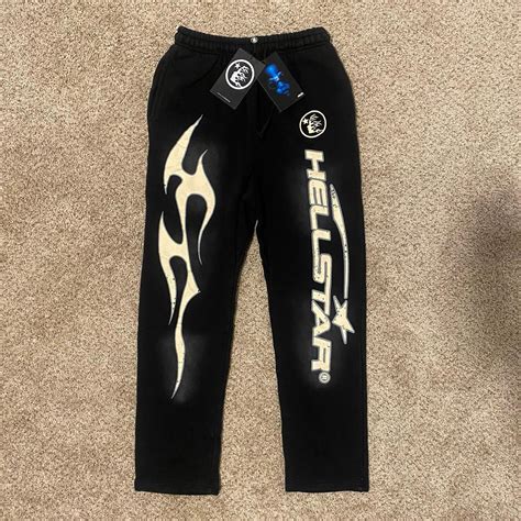 Black And White Hellstar Sweats Size L Fits Like A Depop