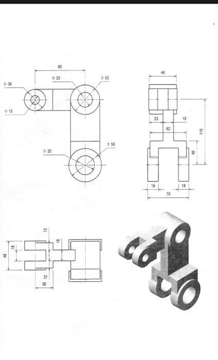Solved Design Of A 3 D Part Using Solidworks Use Solidworks