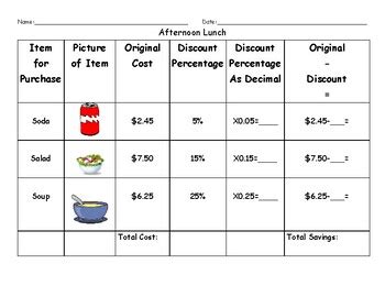 Calculating Discount Practice By Janan Gokturk TPT
