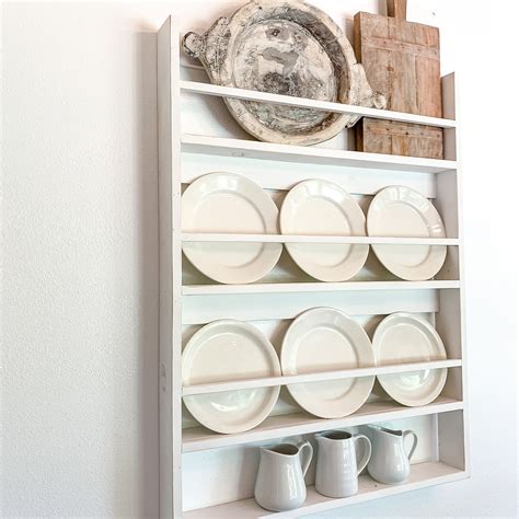 Wooden Wall Mounted Plate Rack Mxrf