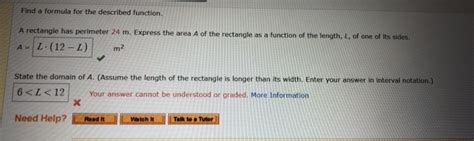 solved find a formula for the described function a