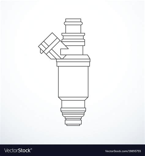 Fuel Injector Vector Illustration