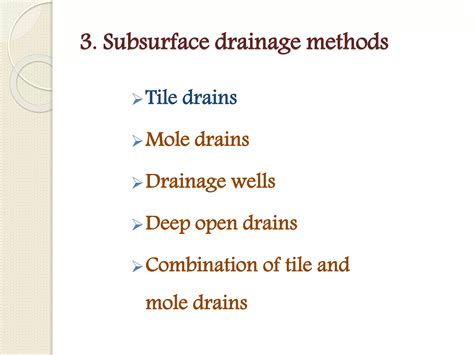 Design Of Subsurface Drainage System Pptx