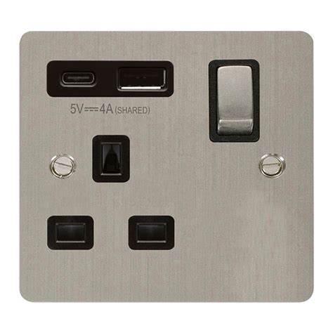 Click Define Define Ingot 13a 1 Gang Switched Safety Shutter Socket