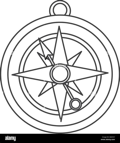 Navigation Compass Icon Stock Vector Image And Art Alamy