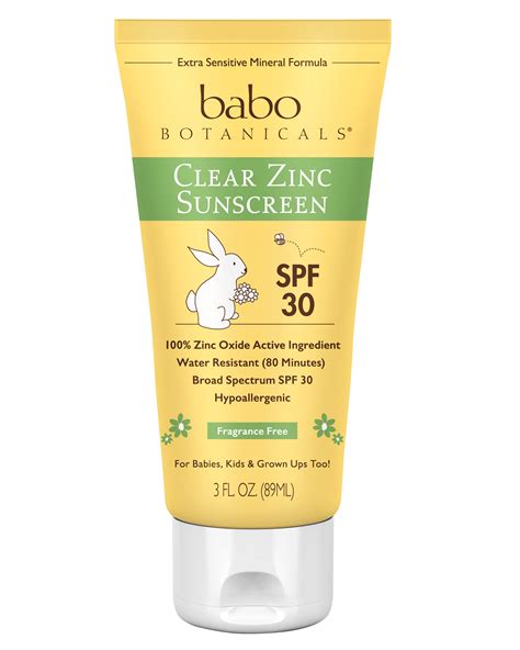 Spf 30 Clear Zinc Sunscreen Lotion Fragrance Free