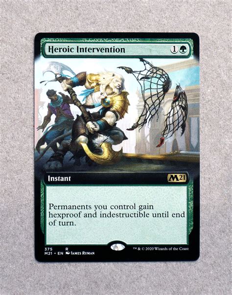 Heroic Intervention 375 Extend Art Holo From Core Set 2021 M21