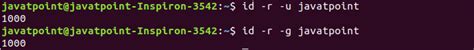 Linux Id Command Tpoint Tech