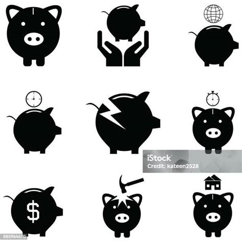 存錢罐圖示集向量圖形及更多儲蓄圖片 儲蓄 剪裁圖 商務 Istock 存錢罐圖示集向量圖形及更多儲蓄圖片 儲蓄 剪裁圖 商務 Istock