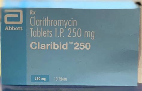 Claribid Clarithromycin Tablet At ₹ 450stripe Clarithromycin Tablets