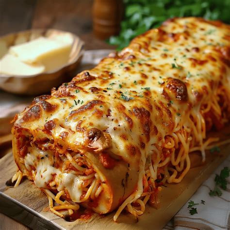 Spaghetti Stuffed Garlic Bread Recipes Tasks And Tools