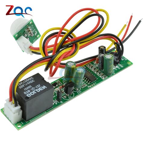 DC V A IR Pyroelectric Infrared PIR Motion Sensor Detector Body Infrared Module For